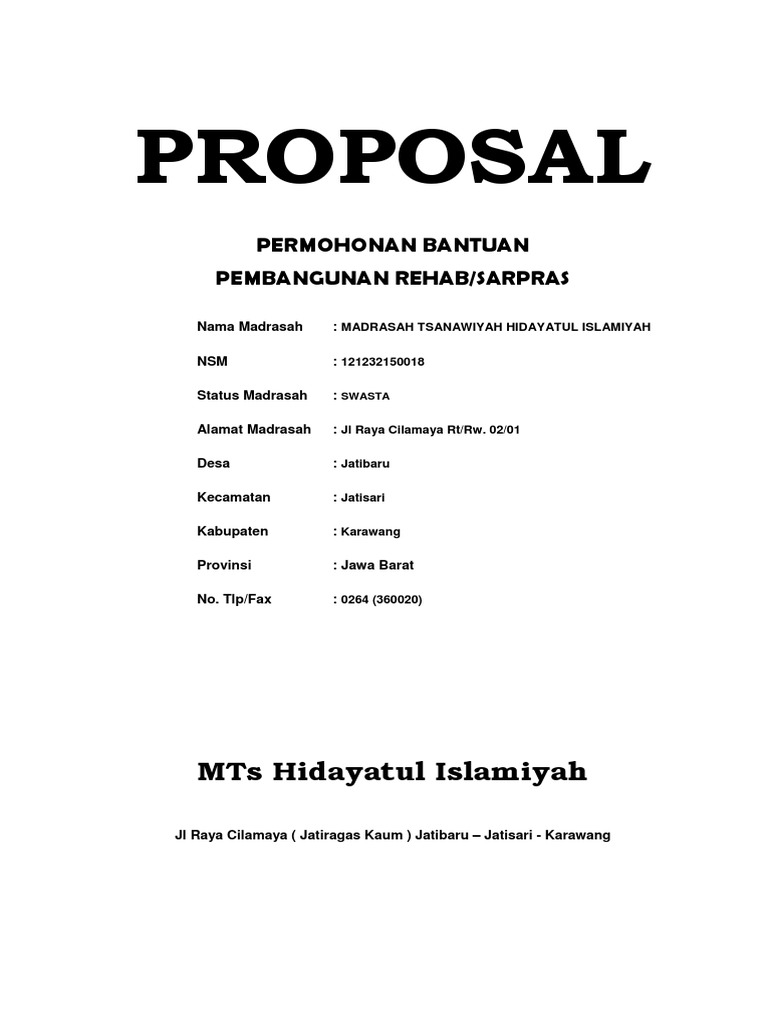 Format Proposal Mts | PDF