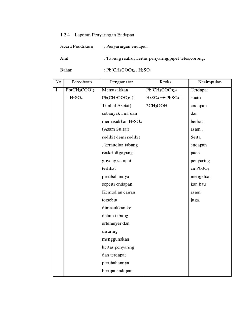 Laporan Resmi Praktikum Kimia Analisis | PDF Laporan Resmi Praktikum Kimia Analisis | PDF