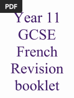 AQA French GCSE Photocards | PDF