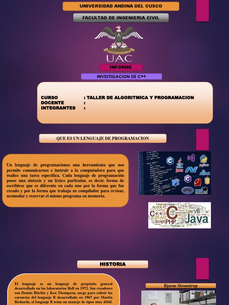 C++ (Diapositivas) | PDF | C (lenguaje de programación) | Lenguaje de ...