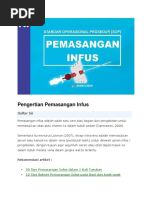 SOP Pemasangan Infus Lengkap Sesuai Standar Akreditasi | PDF