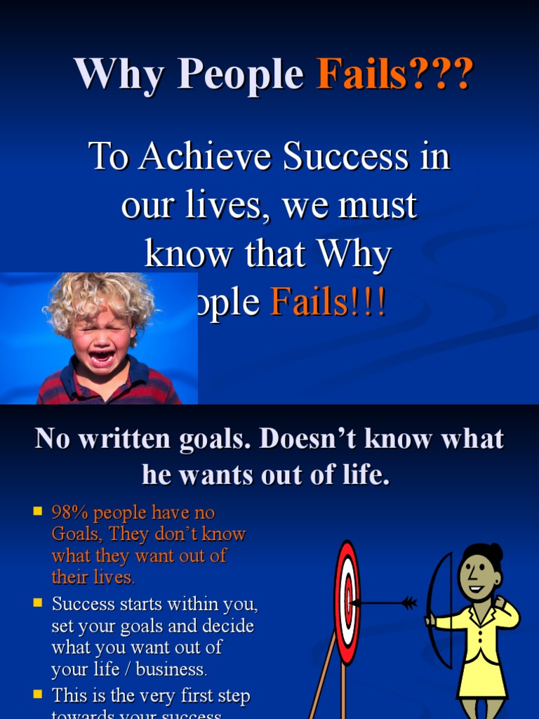 Why People Fails | PDF | Career & Growth