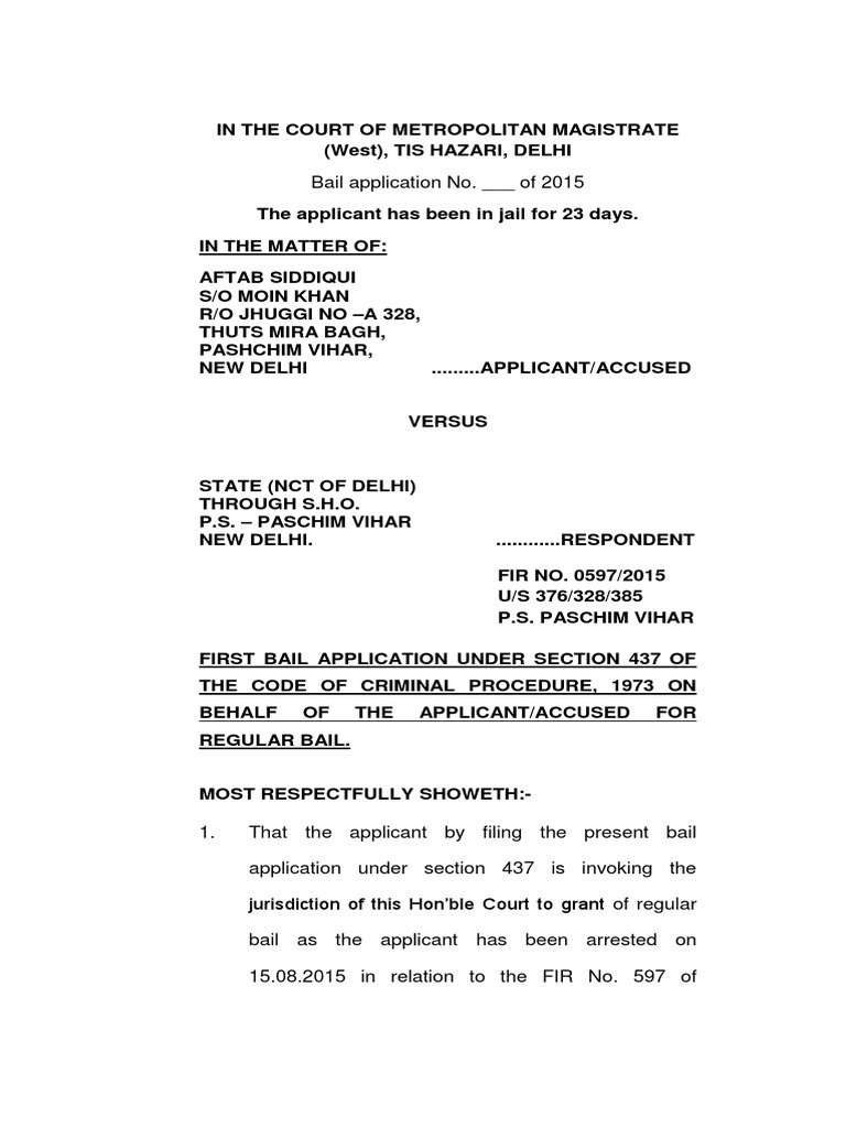 Bail 437 | PDF | Bail | Arrest