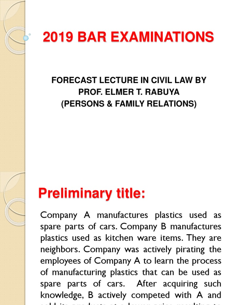 Forecast Civil Legal Edge Atty. Rabuya PDF | PDF | Will And Testament ...