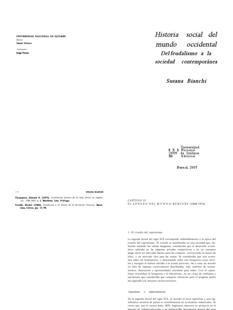 Bianchi Apogeo Mundo Burgues PDF | PDF | Imperialismo | Industrialización