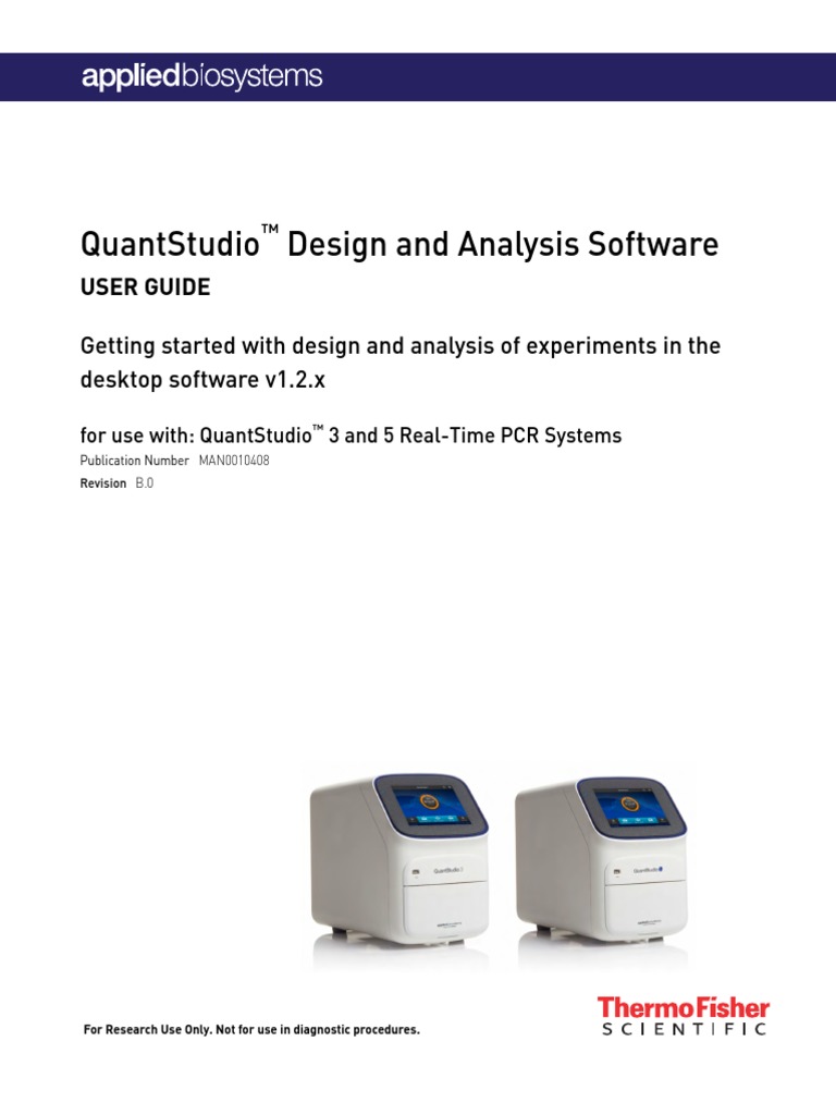 MAN0010408 QuantStudioDesign Analysis Desktop Software UG | PDF ...