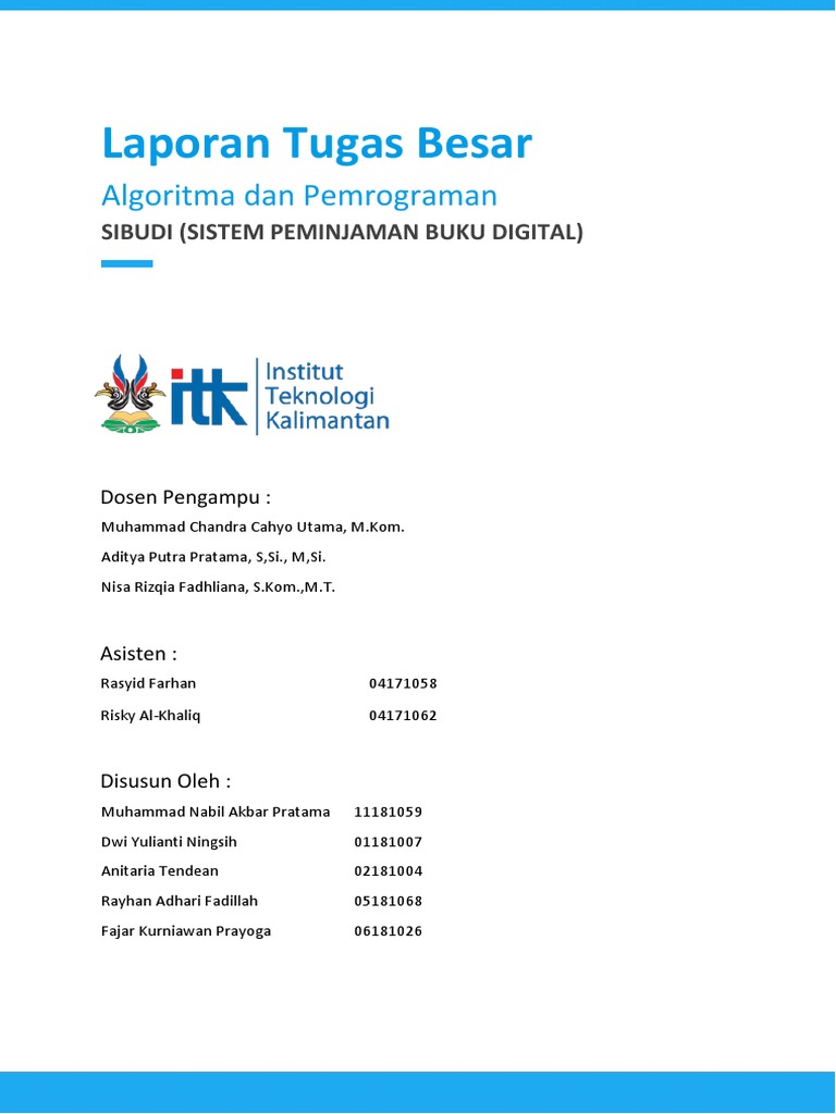Laporan Tugas Besar Algoritma Dan Pemrograman | PDF