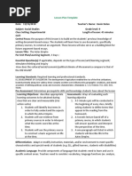 Ubd Lesson Plan Elementary 4th-5th Grade Spanish | PDF | Cognitive Science | Cognition