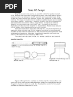 Snap Fit Design Manual | PDF | Strength Of Materials | Beam (Structure)