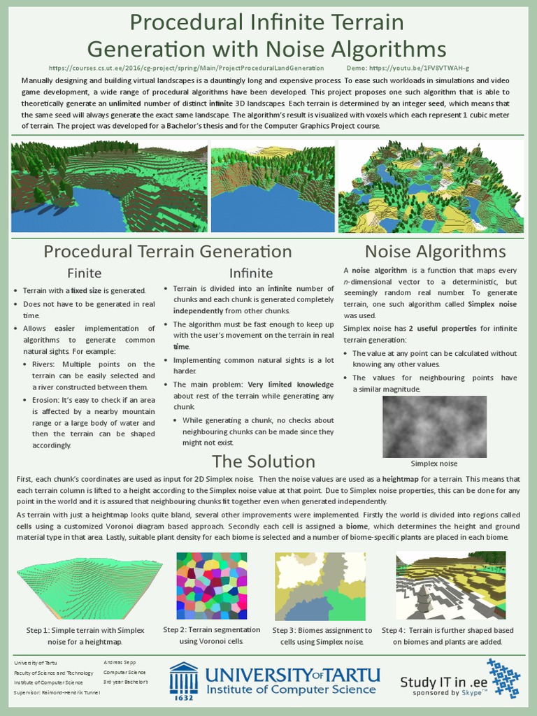 Procedural Terrain Generation Method With Biomes | PDF | Algorithms ...
