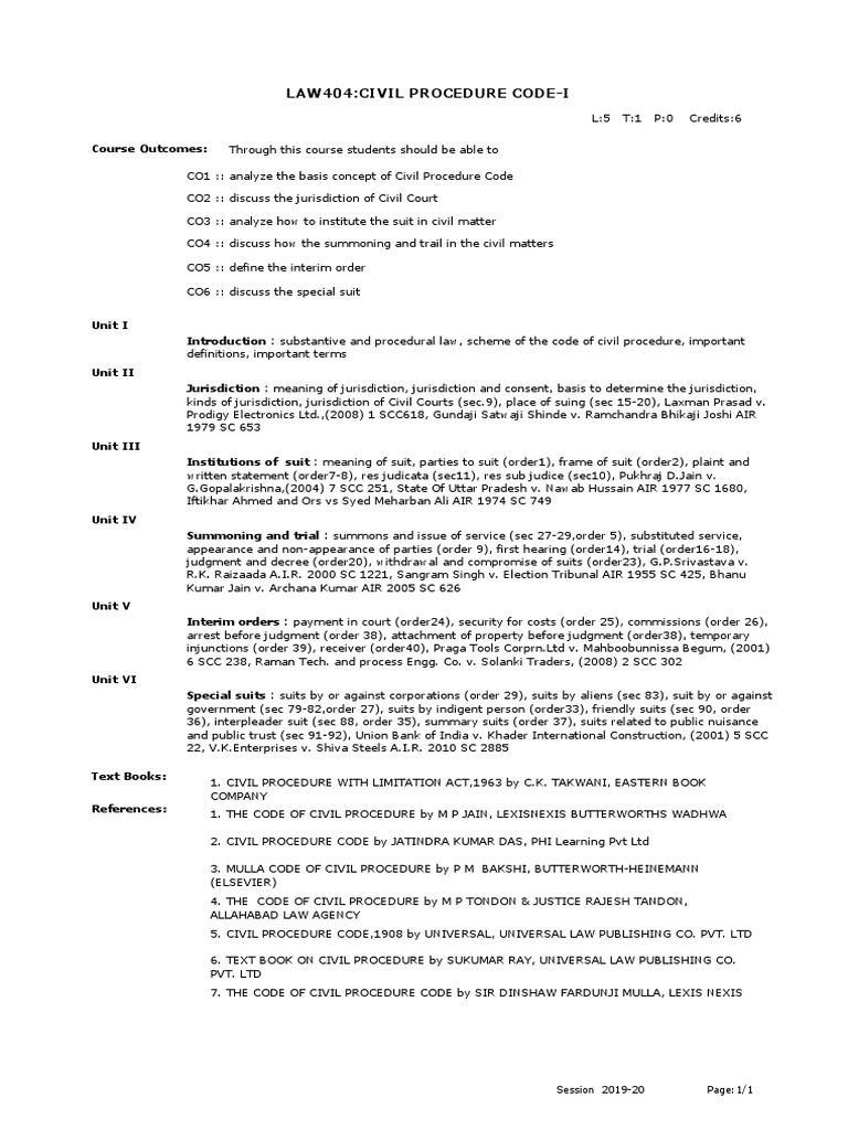 CPC | Download Free PDF | Lexis Nexis | Lawsuit