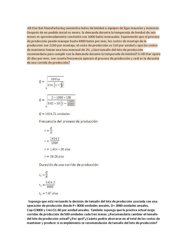 Cap 14 Ej 14 13 10 Ejerc | PDF | Inventario | Economias