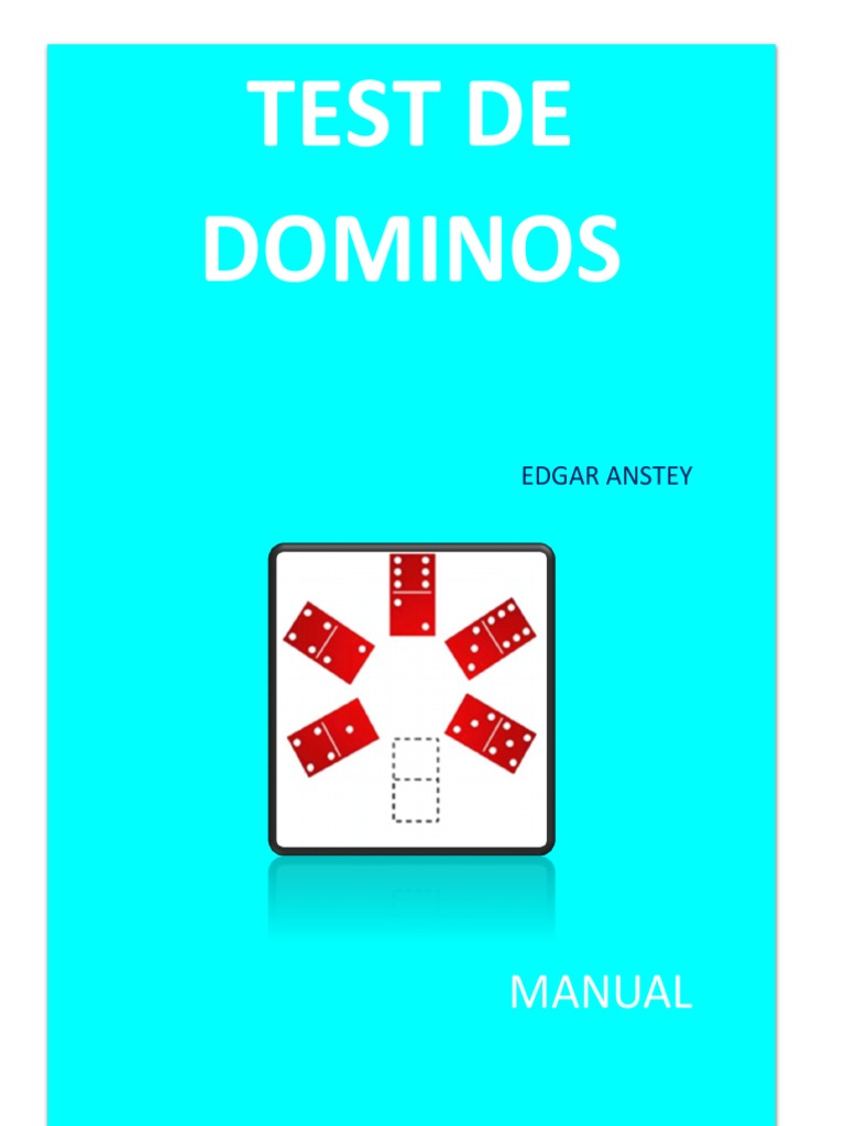 Manual Del Test Dominos | Inteligencia | Ciencia cognitiva | Prueba ...