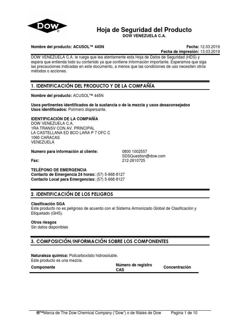 Acusol | PDF | Toxicidad | Agua