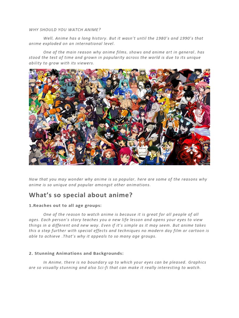 Things You Should Know About Anime! | PDF | Voice Acting | Anime
