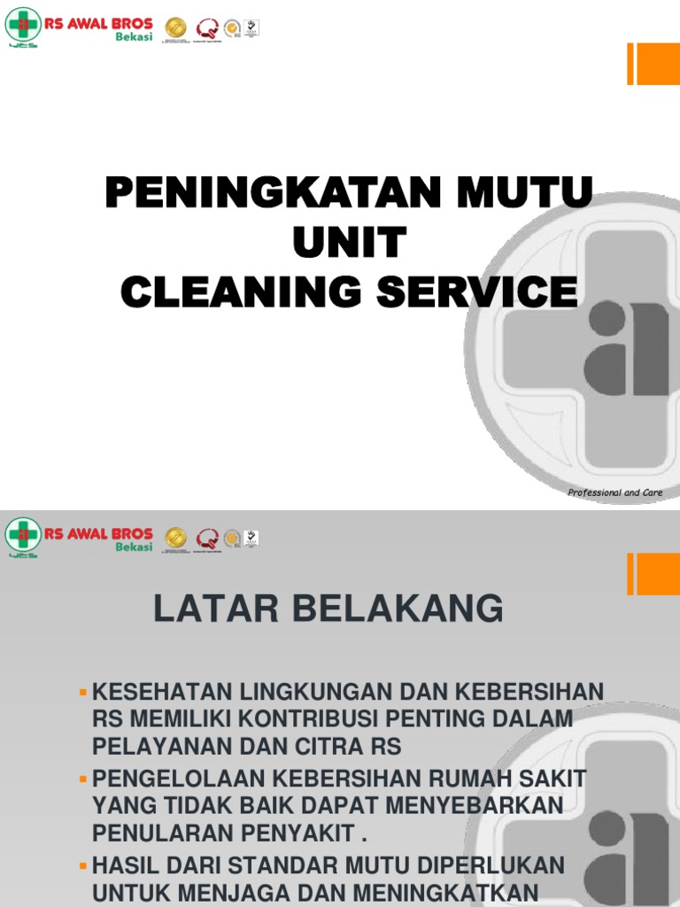 Presentasi Mutu Cleaning Service | PDF