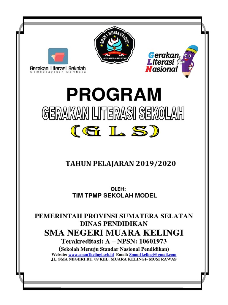 Cover Program GLS Literasi Sekolah | PDF