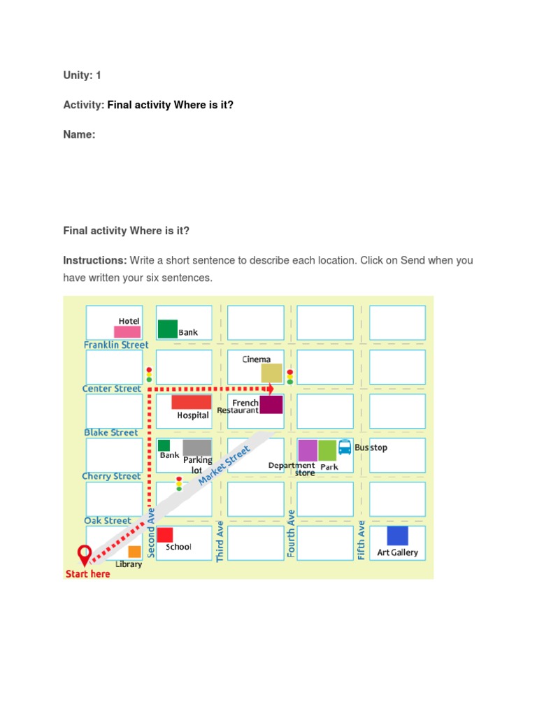 Final Activity Where Is It | PDF