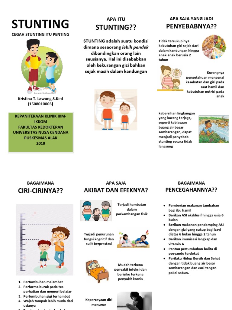 Leaflet Cegah Stunting Itu Penting PDF | PDF