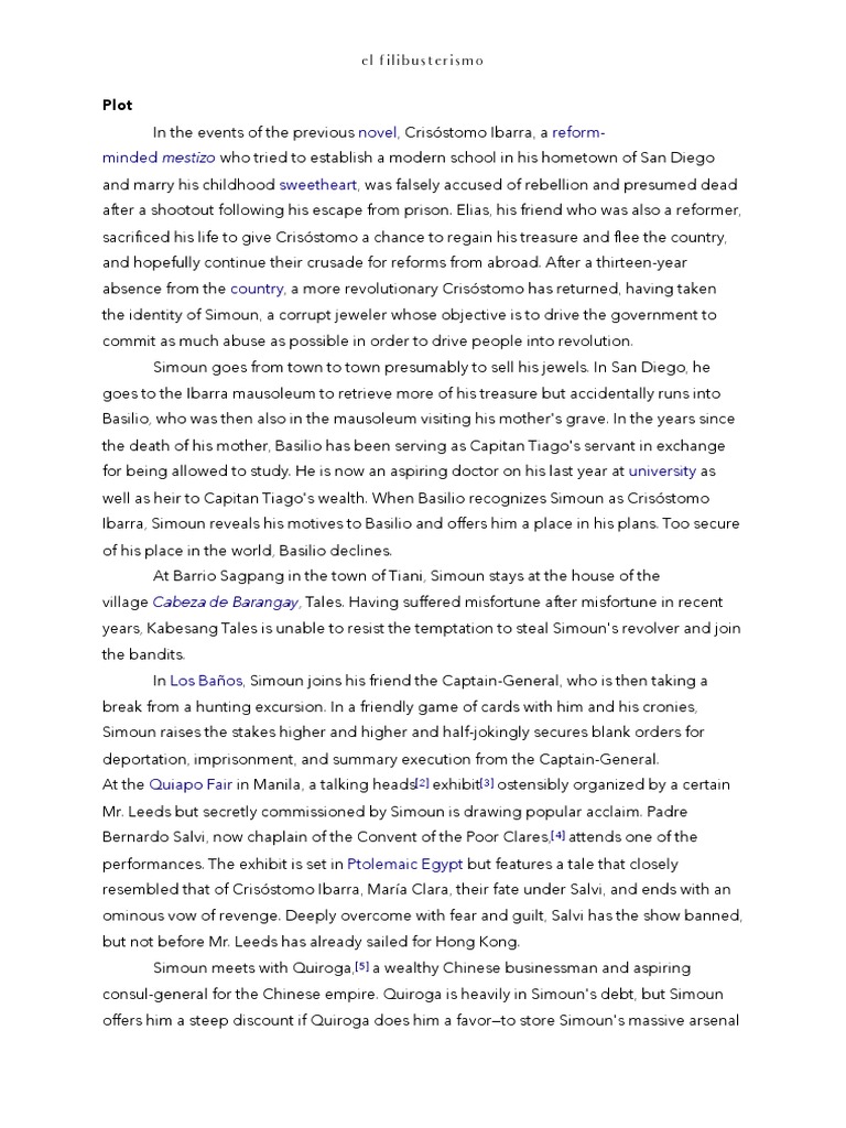 El Fili Summary and Characters | PDF | Spanish Language Novels ...