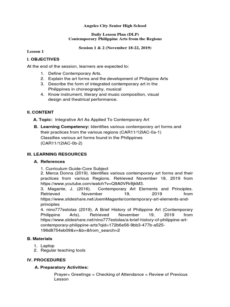 DLP Cpar | PDF | Lesson Plan | Teachers