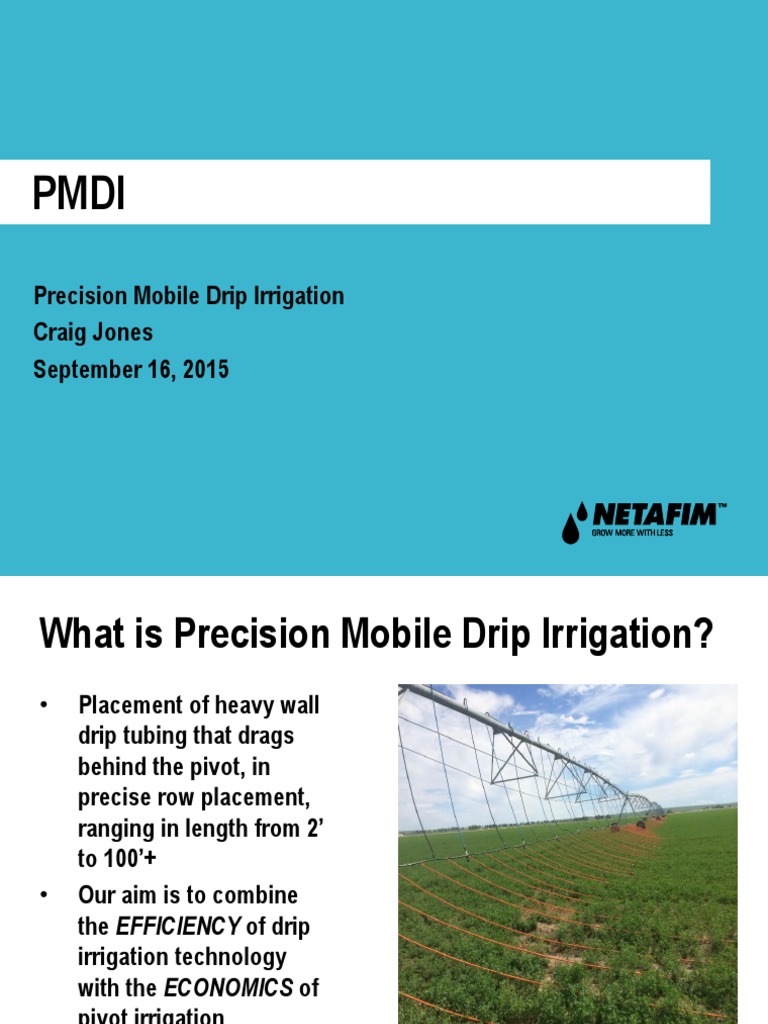 Precision Mobile Drip Irrigation | Irrigation | Nature