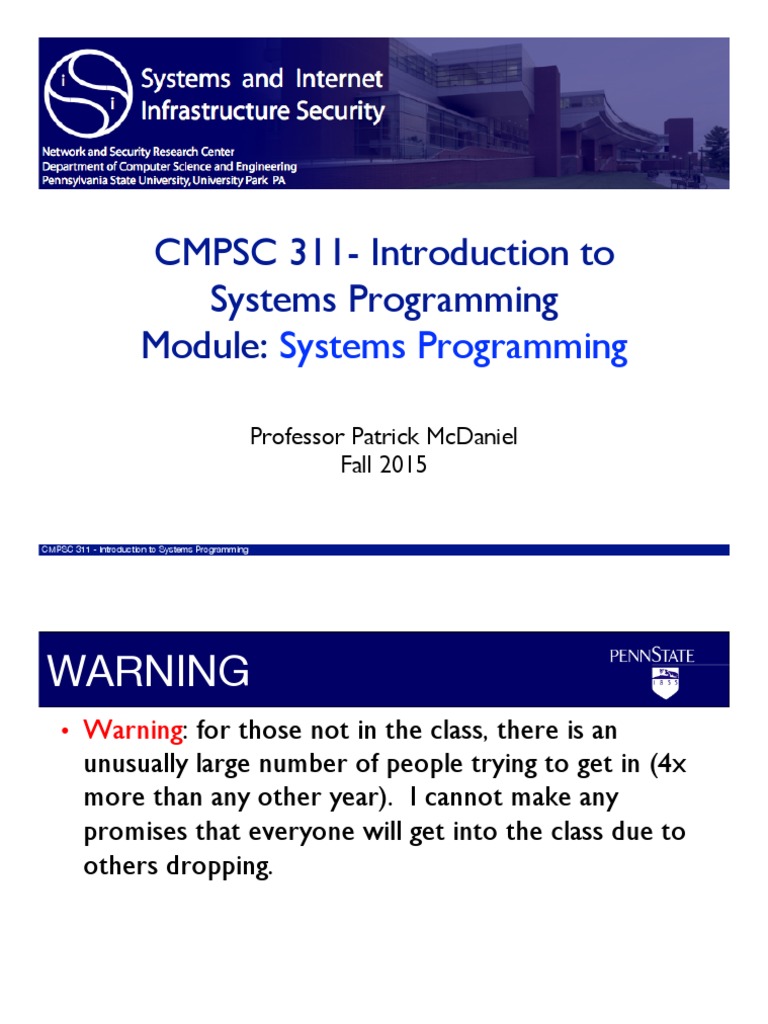 cmpsc311 Systems Programming | Download Free PDF | Programming Language | Abstraction (Computer ...