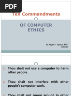 The 10 Commandments For Computer | PDF | Career & Growth