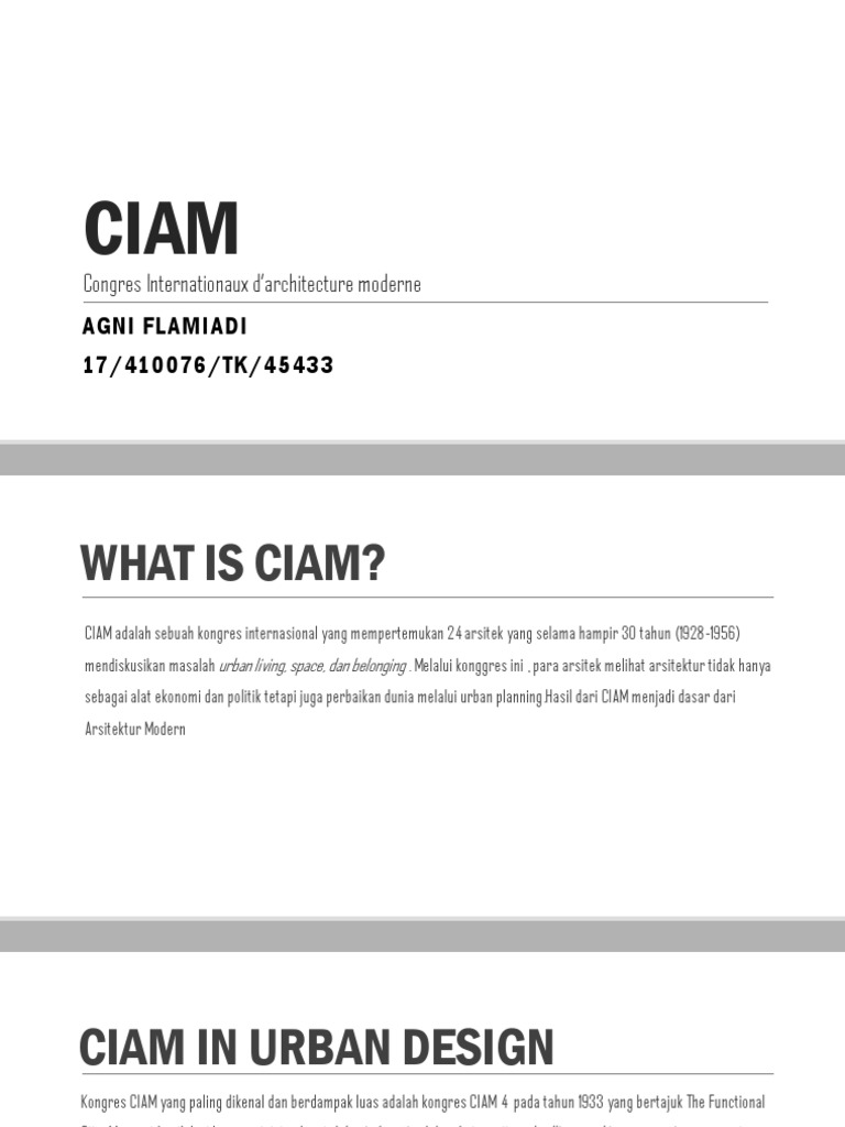 CIAM | PDF