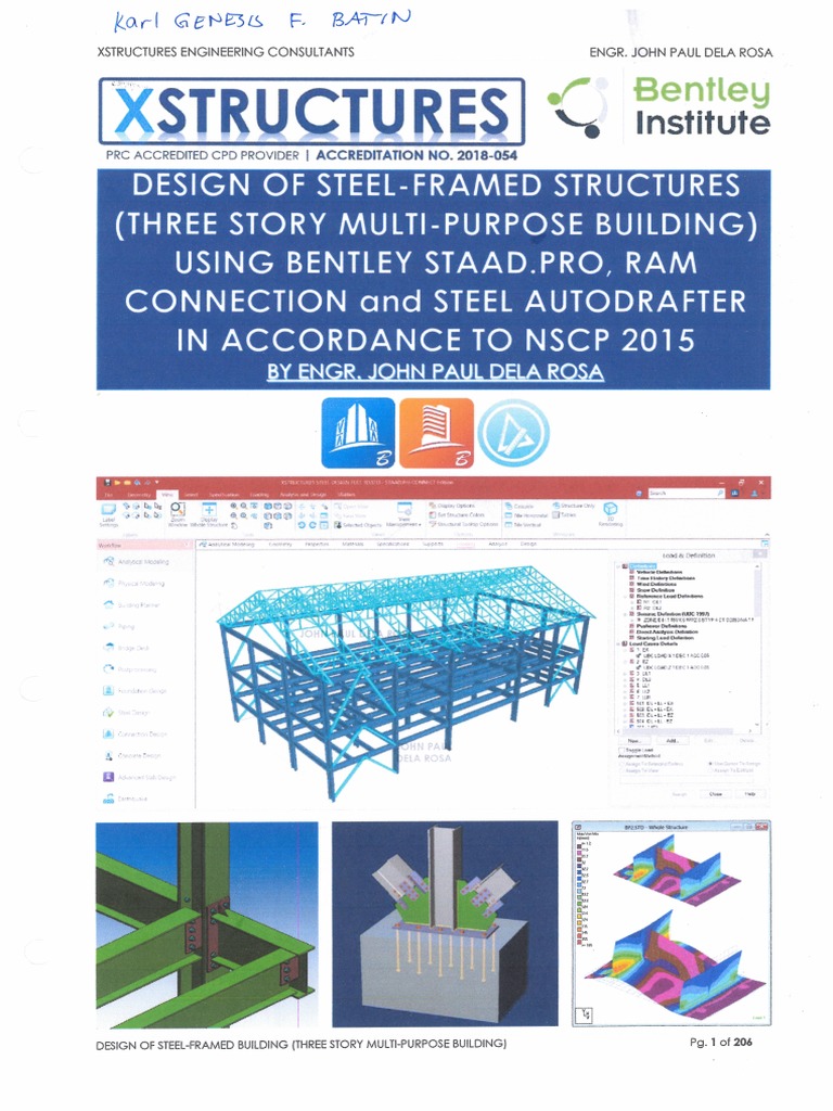 STAAD Steel Design Training PDF | PDF