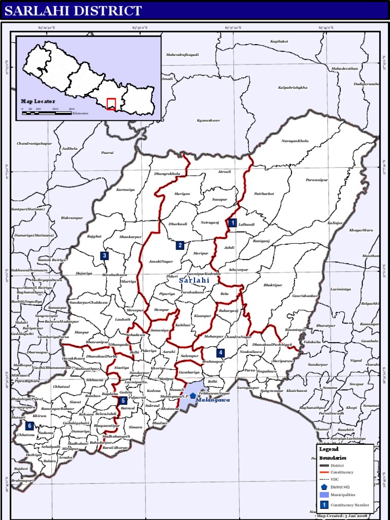 Sarlahi Map | PDF