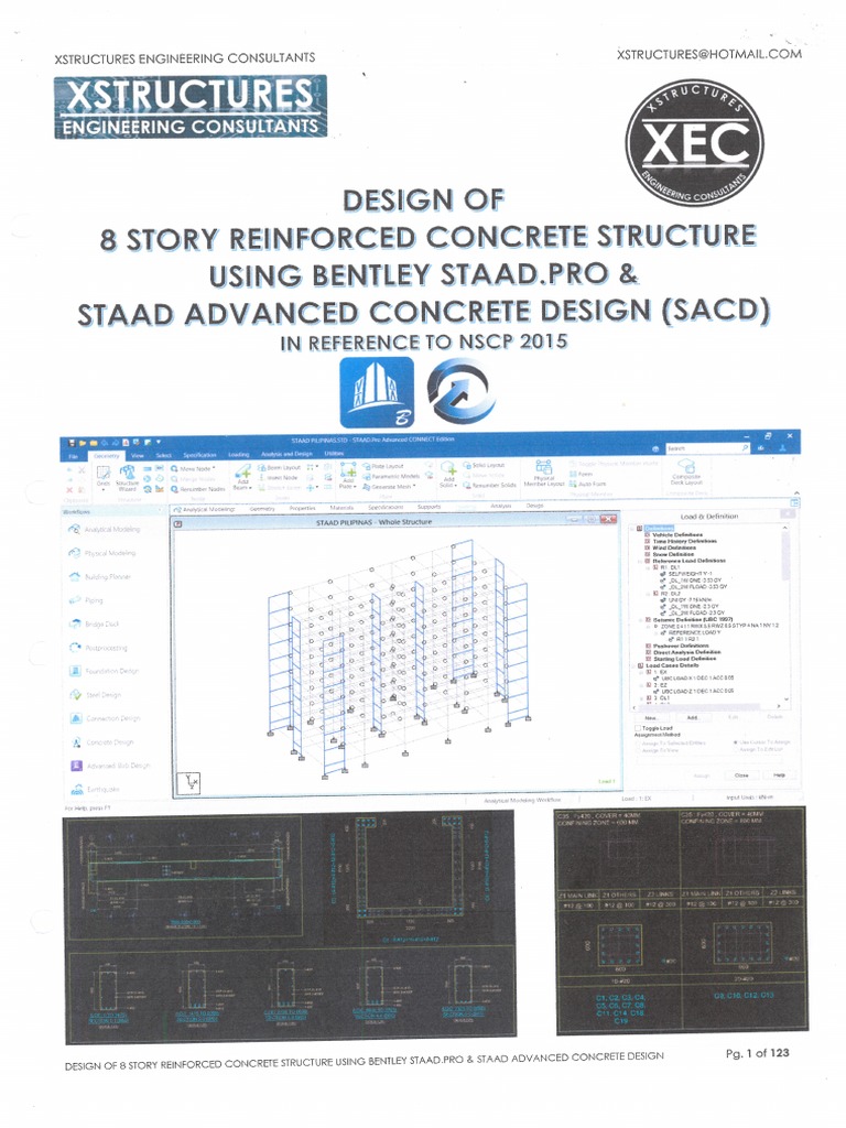STAAD+RCDC+Foundation Training Manual | PDF