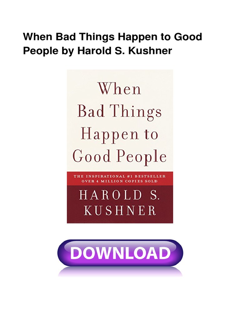 When Bad Things Happen To Good People by PDF | PDF
