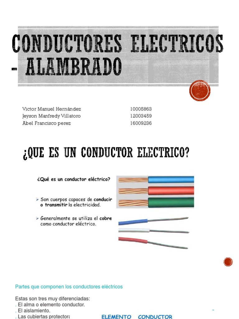 Conductores Electricos | PDF | Aislador (Electricidad) | Conductor electrico