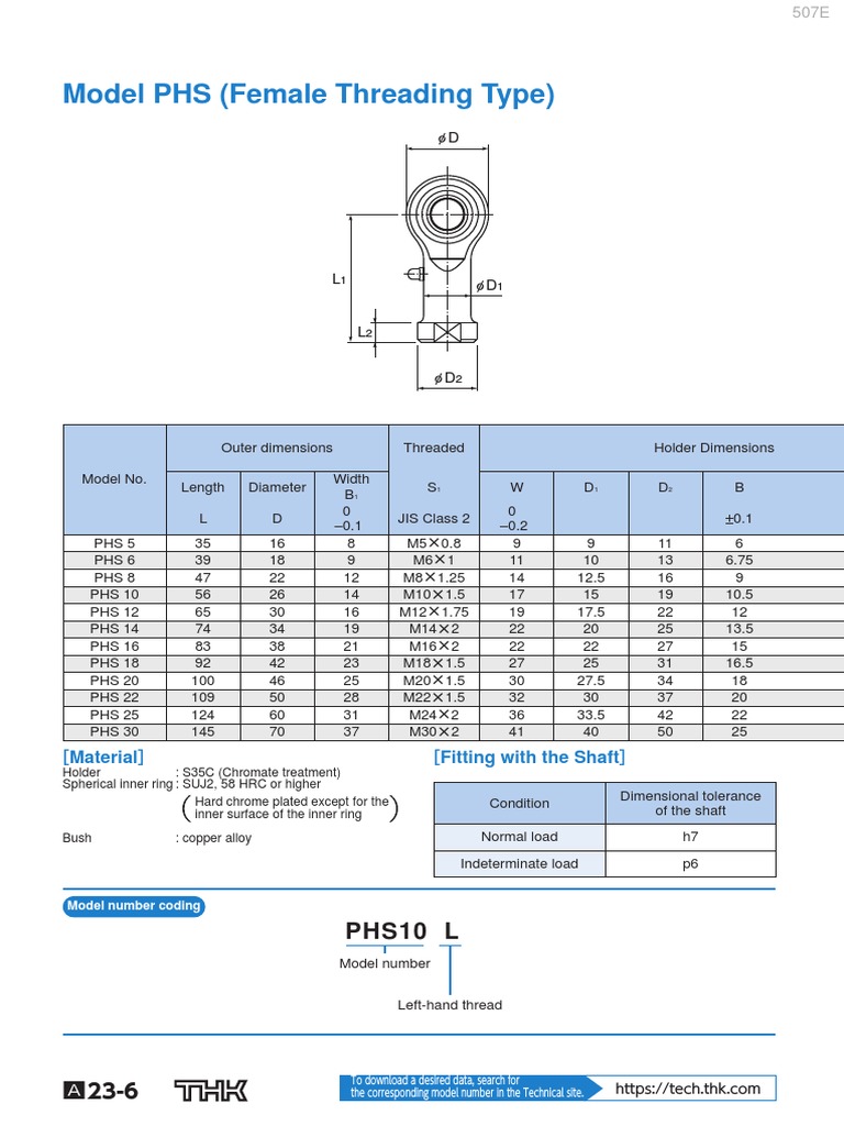 PHS Bearing Details | PDF | Mechanical Engineering | Nature