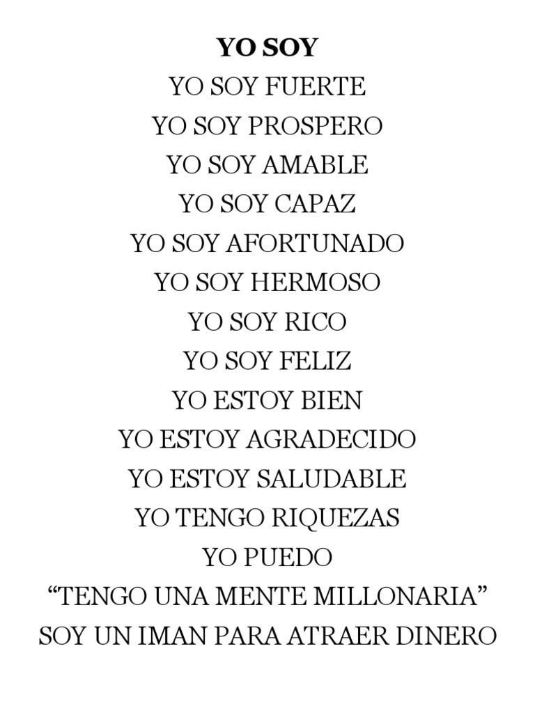 Yo Soy | PDF