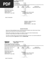 Insurance Card Template | PDF | Insurance | Business Law