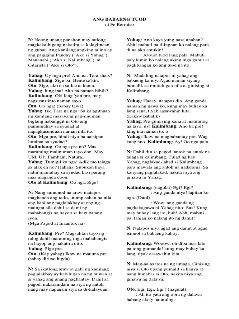 Ang Babaeng Tuod | PDF