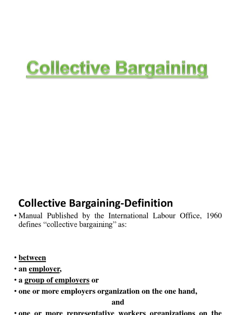 Collective Bargaining in India, 2019 | PDF | Collective Bargaining ...