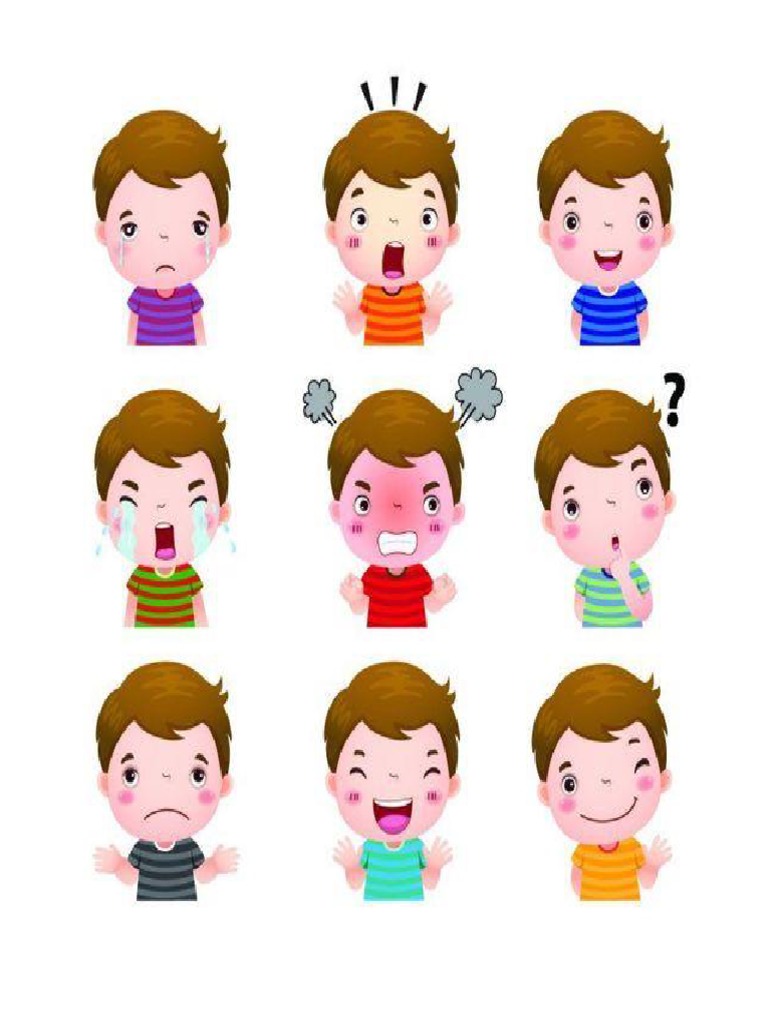 Memorama Emociones Niños | PDF