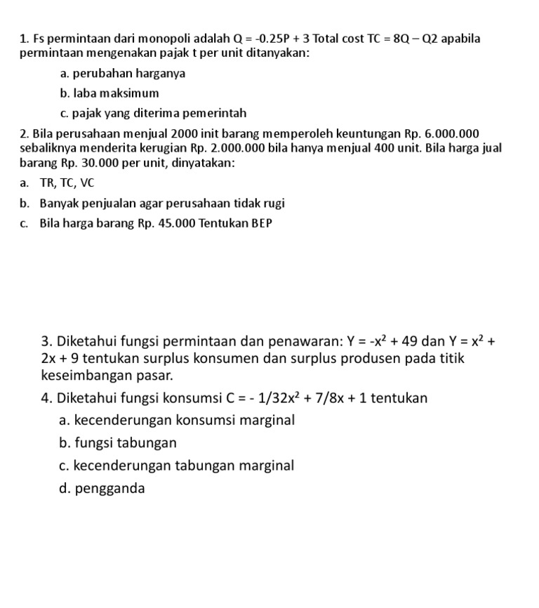 Soal Uts Mateko | PDF