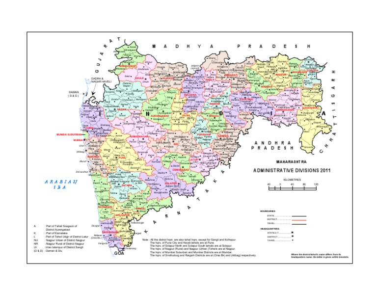 Maharashtra Taluka Maps Overview | PDF