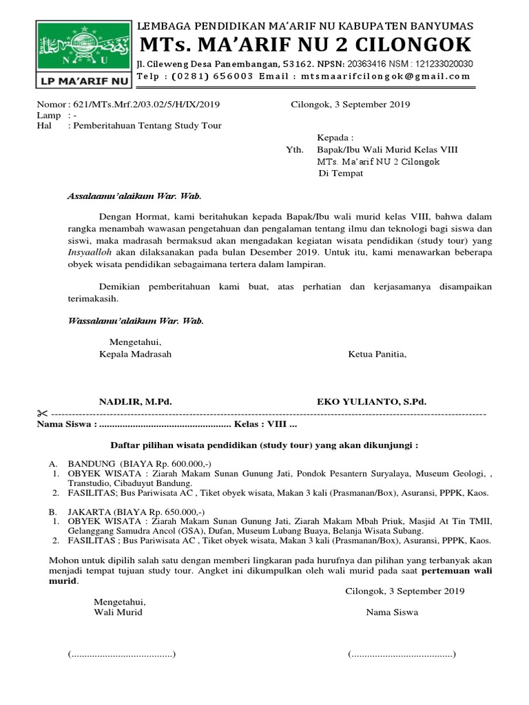 Angket Tour 19 20 | PDF