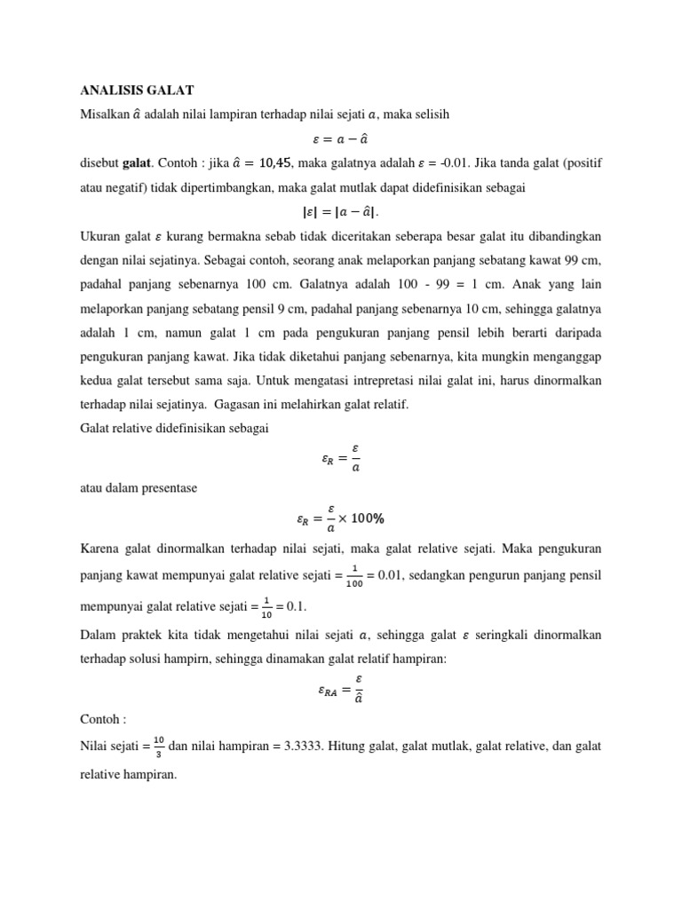 Analisis Galat | PDF | Metode & Bahan Ajar