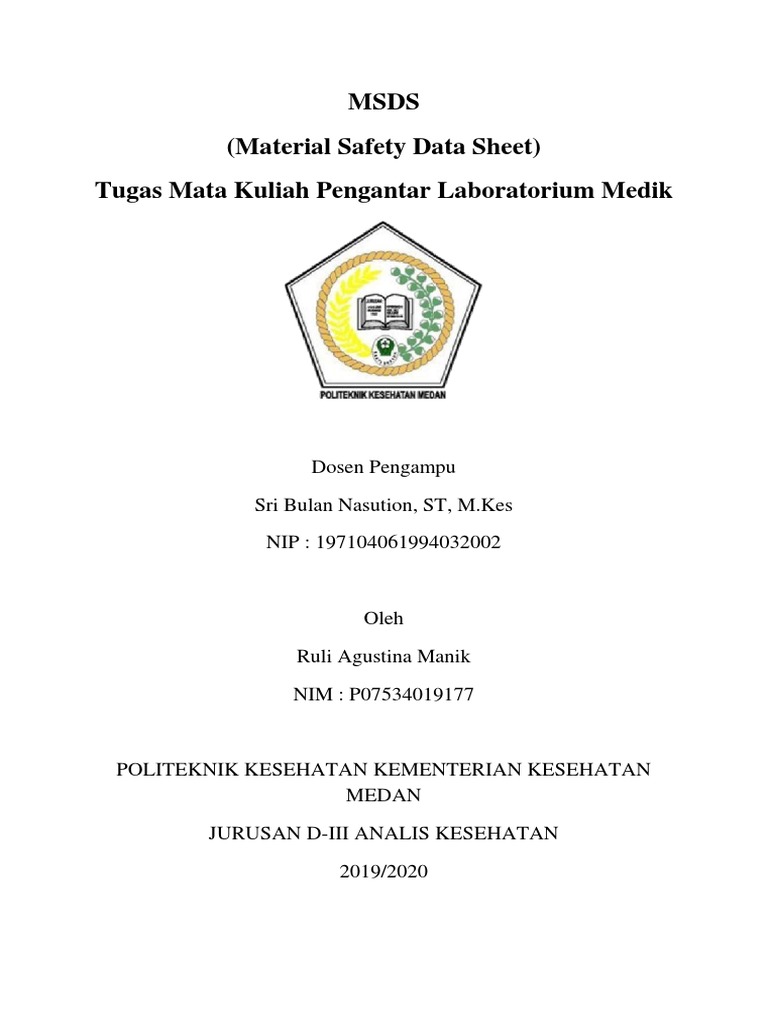 MSDS Natrium Sianida | PDF