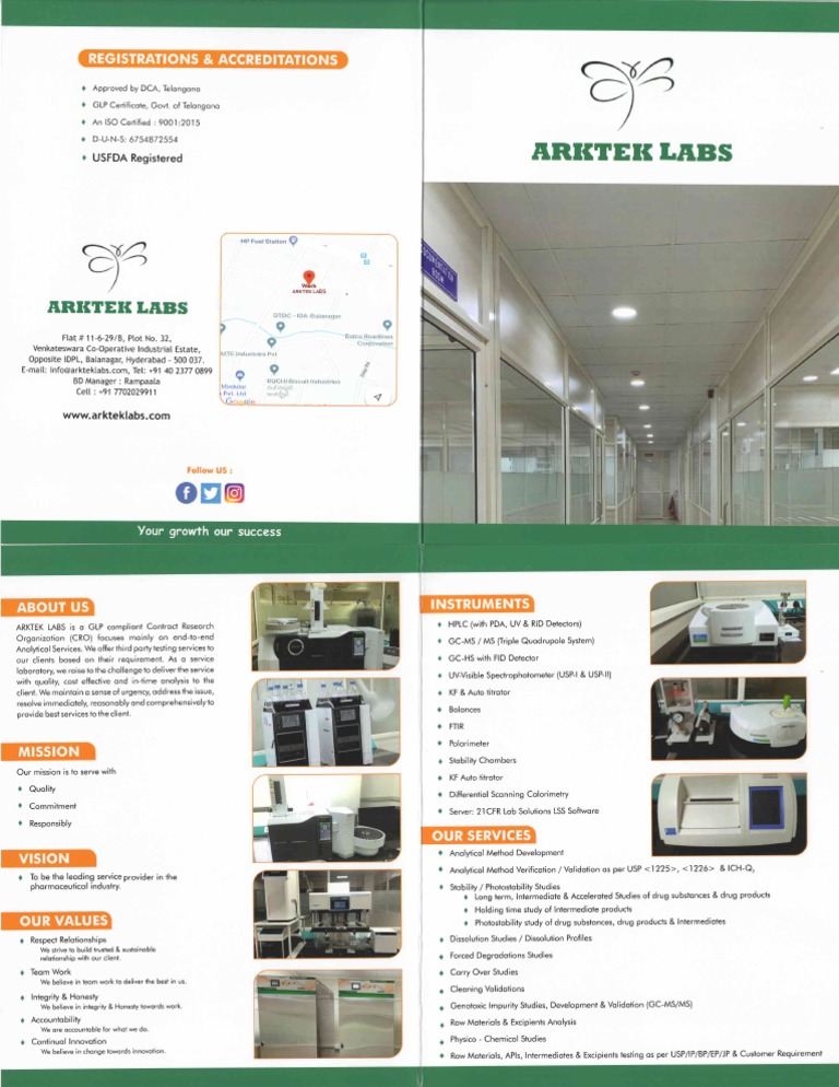 Arktek Labs Brochure | PDF