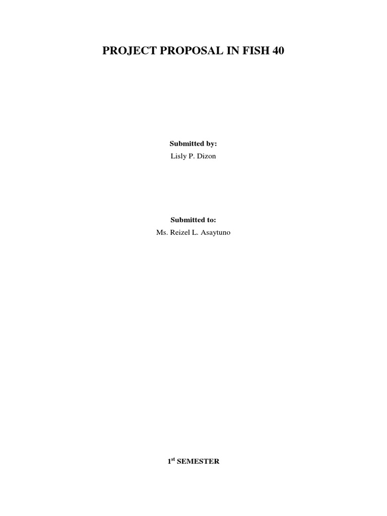 Sample of A Project Proposal Water System Project | PDF | Drinking ...