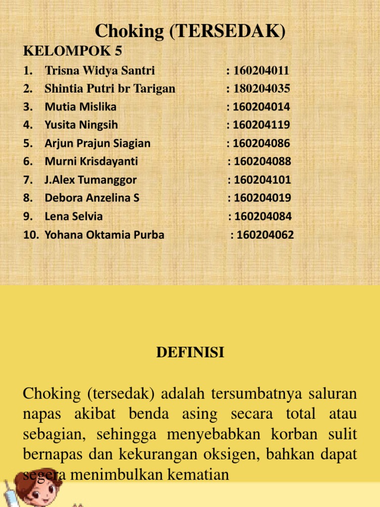 Definisi dan Penanganan Tersedak | PDF