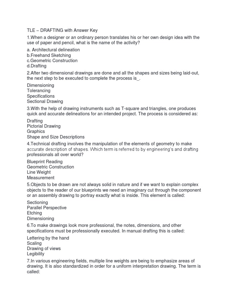 Drafting | PDF | Technical Drawing | Drawing