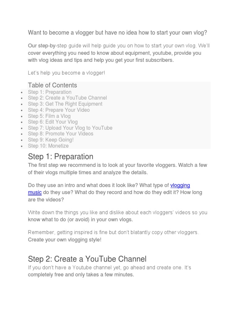 Want To Become A Vlogger But Have No Idea How To Start Your Own Vlog ...